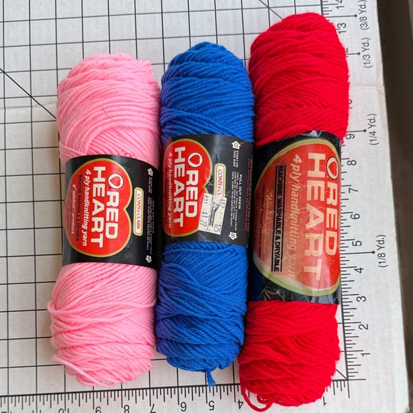 Red Heart | Office | Vintage Red Heart Yarn Lot 3 Skeins Wintuk Orlon ...